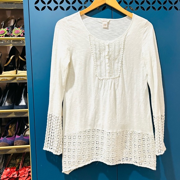 Sundance | Tops | Sundance White Lace Embroidered Peasant Blouse | Poshmark